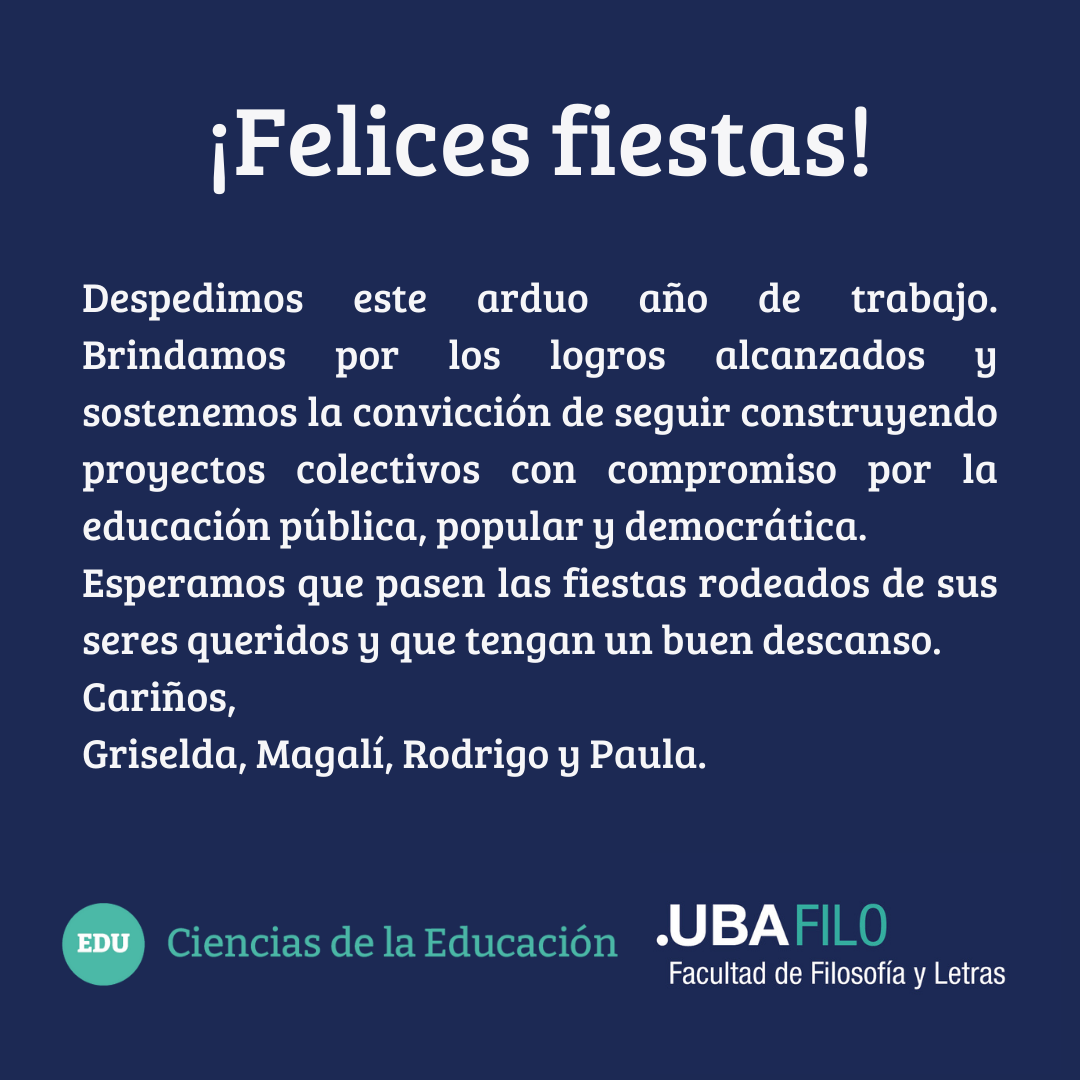 ¡Felices fiestas! - Mailinggeneraledudep - difusion.filo.uba.ar